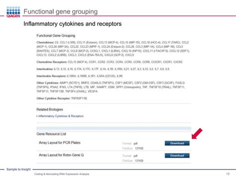 advanced real time pcr array technology coding and noncoding rna