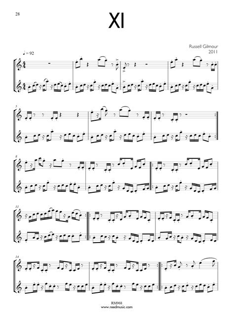 Saxophone Duets Reed Music