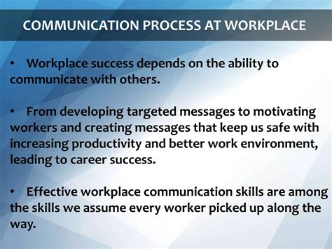 Effective Communication At Workplace Pptx