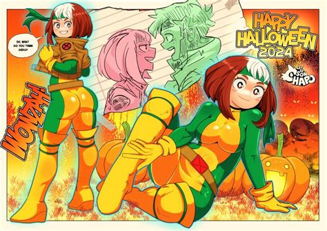 Sonchapo Gambit Midoriya Izuku Rogue X Men Uraraka Ochako Boku