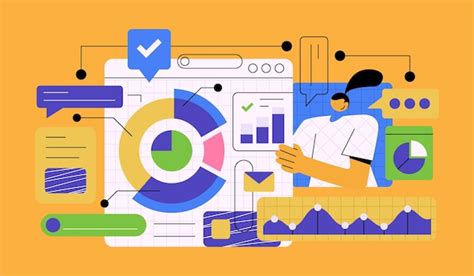 Premium Vector Flat Vector Design Statistical And Data Analysis For