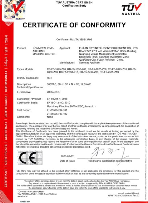 Axis CNC Machine From China Manufacturer RBT Machine