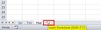 Insert New Worksheet In Excel Methods How To Insert New Worksheet