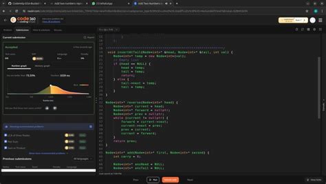 Coding Ninjas Add Two Numbers As A Linked List Nachiket Tonge Posted