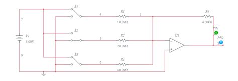 DAC Circuit With Binary Weighted Resistor Multisim Live