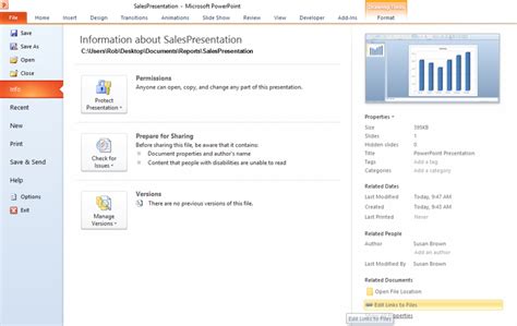 How To Break Update Or Change Links To Excel Charts Or Worksheets In PowerPoint
