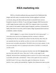 IKEA Report 1 Docx 1 IKEA STP Segmenting Targeting And Positioning A