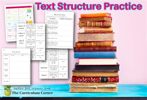 Text Structure Practice The Curriculum Corner