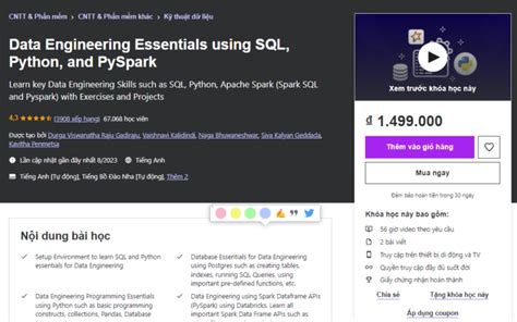 [share] data engineering essentials using sql python and pyspark