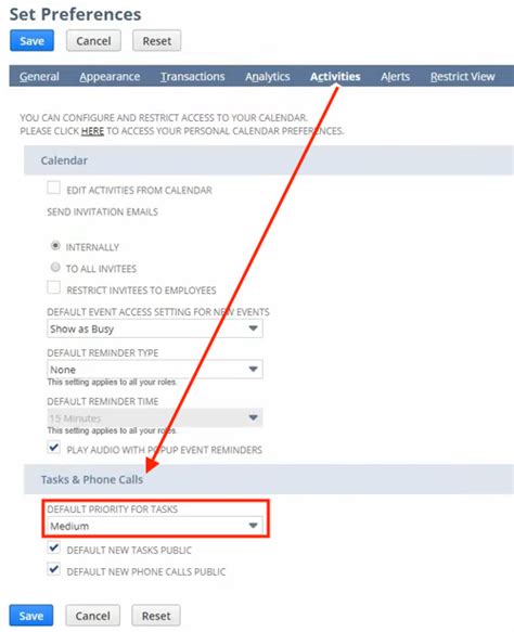 personalized preferences in netsuite tutorial anchor group