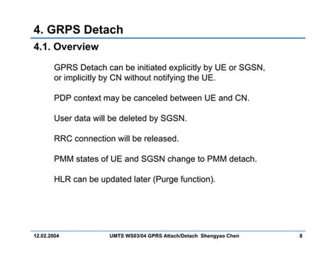 Telecom Gprs Attach Detach Procedure Pdf Computer Networking Computing
