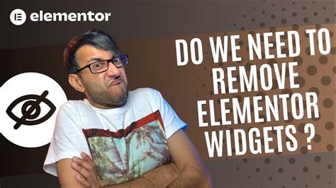 Remove Elementor Widgets Elementor Wordpress Tutorial Youtube
