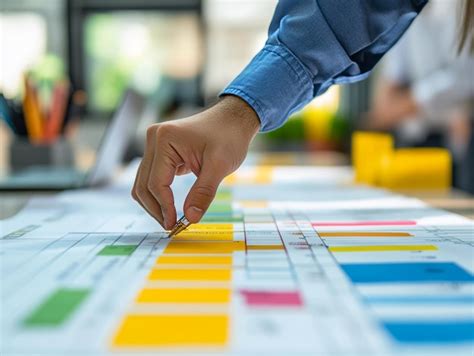 Business Process Optimization Project Management Schedule Plan Diagram In Photography Shot