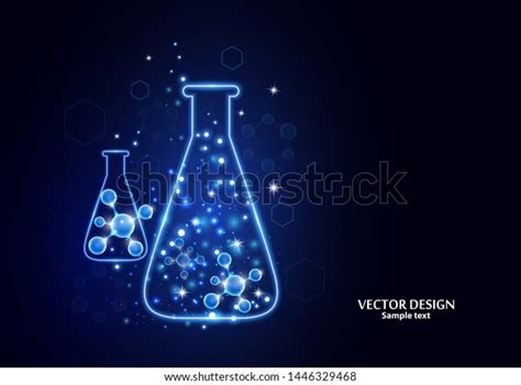 Test Laboratory Flask Frame Grid Made Stock Vector Royalty Free 1446329468 Shutterstock