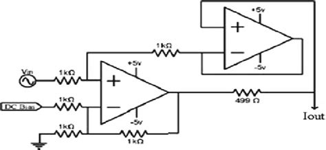 Modified Howland Current Source Circuit Download Scientific Diagram