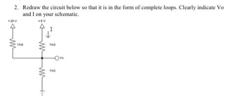 solved redraw the circuit below so that it is in the form of