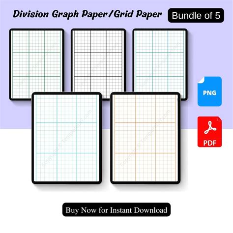 Division Graph Papergrid Paper Printable Template In Pdf Worksheets