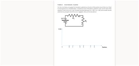 Solved Problem 2 Circuit Elements 5 Points For The Circuit Chegg Com