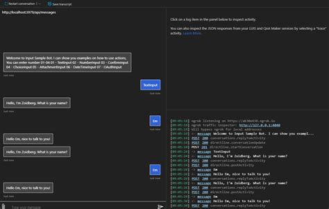 Inputs Sample Bugs Display And Functionality · Issue 1013 · Microsoftbotframework Composer
