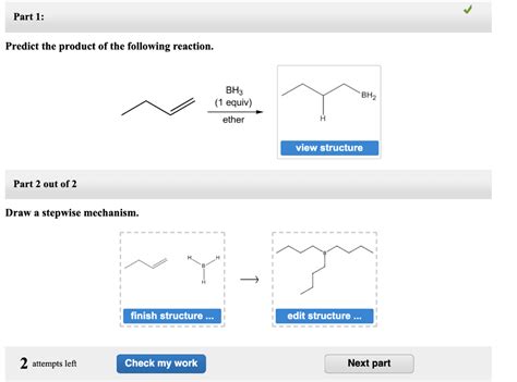 solved part 1 predict the product of the following