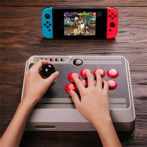 8bitdo Nes30 Arcade Stick Gray