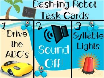 Dash Ing Robot Task Cards Coding With PHONICS Bundle TpT