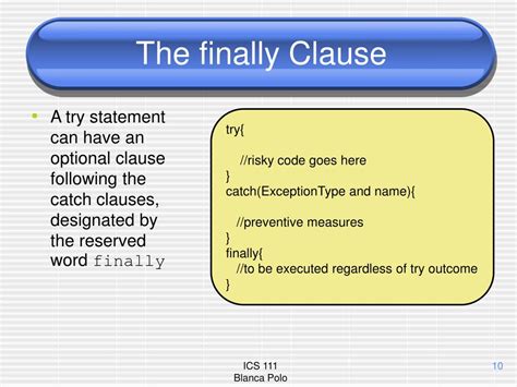 Ppt Exception Handling Powerpoint Presentation Free Download Id3960119
