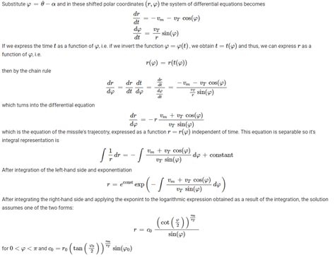Game Physics Calculating Hit Time Of A Homing Missile And Moving