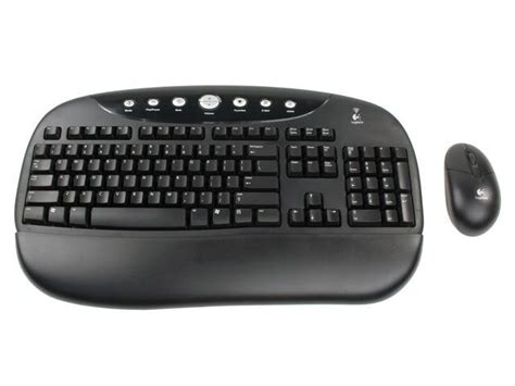 Logitech Cordless Internet Pro Black RF Wireless Desktop Newegg Com