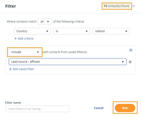 How To Use Advanced Filters OnePageCRM Help Center