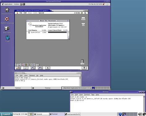 Solaris And Running At Once On My Blade A Bonus Macintosh System R Vintageunix