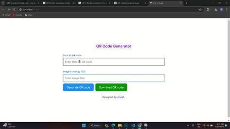 [video] anash b on linkedin react api qrcode webdevelopment