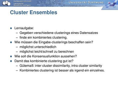 Ppt Cluster Ensembles Subspace Clustering Distributed Clustering Powerpoint Presentation Id