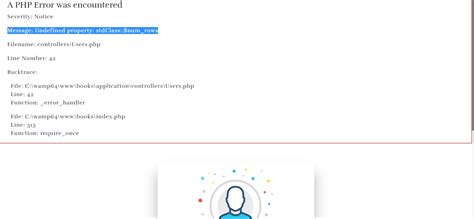 Properties Message Undefined Property Stdclassnumrows Stack