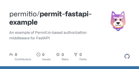Github Permitiopermit Fastapi Example An Example Of Based Authorization Middleware