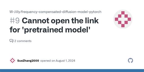 Cannot Open The Link For Pretrained Model · Issue 9 · W Jillyfrequency Compensated Diffusion