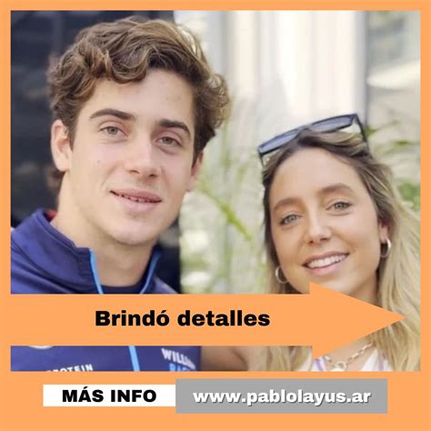 Sofia Martinez Contó Detalles De Su Entrevista Con Franco Colapinto Pablo Layús