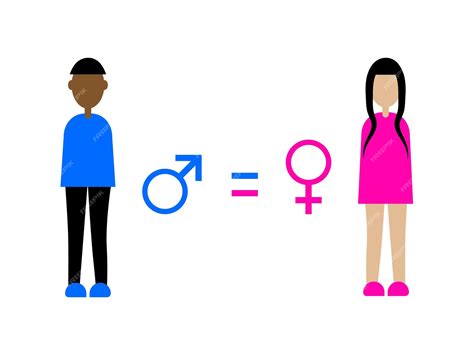 premium vector the concept of gender equality between men and women