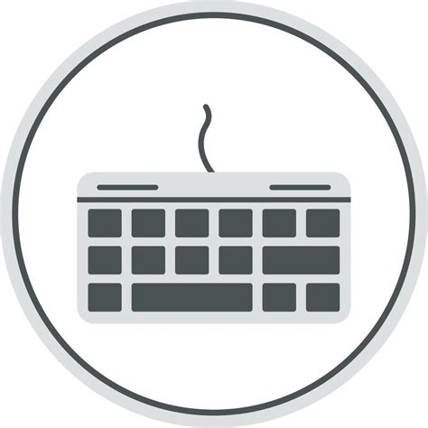 Keyboard Flat Circle Icon 38838953 Vector Art At Vecteezy