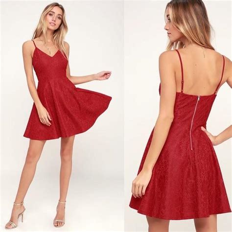 Lulus Lace Skater Dress Way With Words Womens Hot Sale