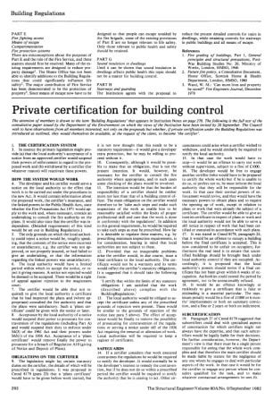 Private Certification For Building Control The Institution Of Structural Engineers