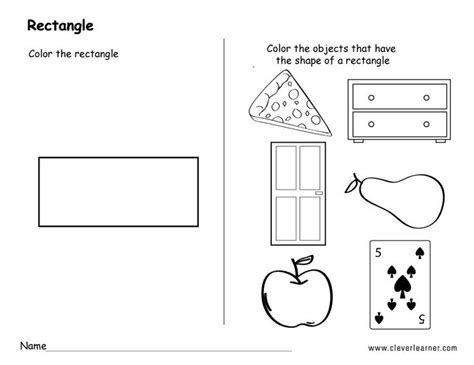 Rectangle Shape Activity 3 Shapes Activities Shape Worksheets For Preschool Shapes Kindergarten
