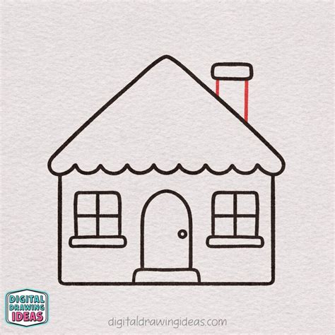 How To Draw A House Digital Drawing Ideas