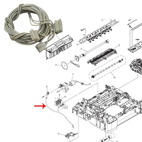 Cable For Pf Encoder Sensor Pcb Assy And Registration Sensor For Brother