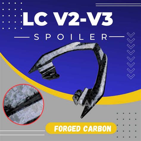 Yamaha Lc 135 V2 V3 Spoiler L Bar Seat Bar Handle Bar [ Forged Carbon ] Standard Celup