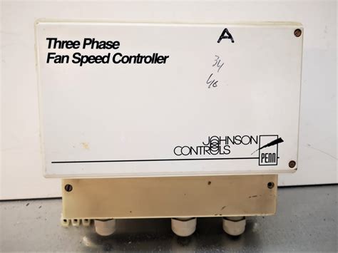 Used Johnson Controls Three Phase Fan Speed Control Za 83 Hos Bv