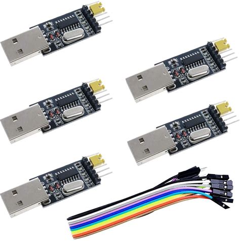 5pcs usb to serial usb to ttl ch340 module with stc microcontroller