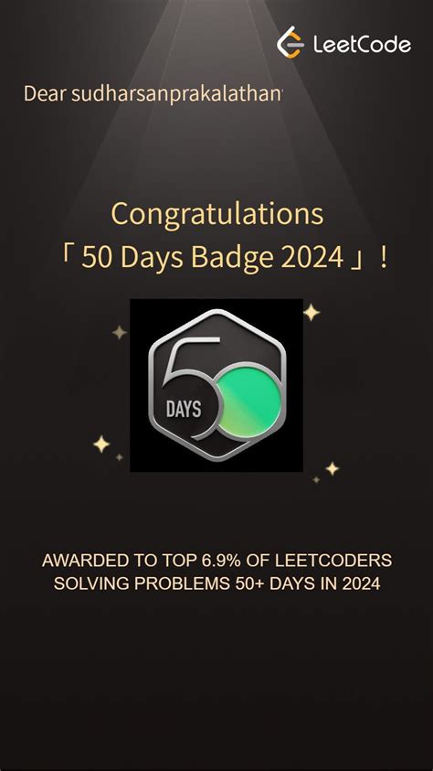 Sudharsanprakalathan Vm On Linkedin Leetcode Learning