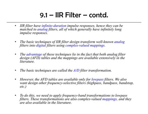 Dsp U Lec09 Iir Filter Design PPT