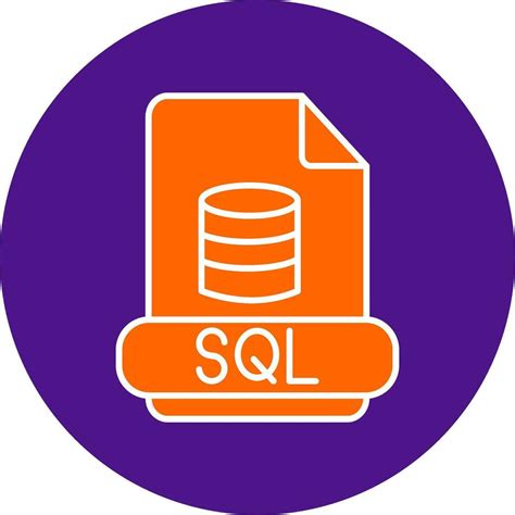Sql Line Filled Circle Icon 37094333 Vector Art At Vecteezy